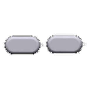 2 Pack DAYJOY Soft TPU Clear case Compatible with B&O Beoplay EQ TWS, Portable Protective Shockproof Case Cover Skin Sleeve with Key Chain for Bang&Olufsen B&O Beoplay EQ(Transparent)