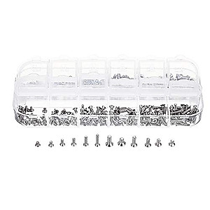 NLXTXQC 240Pcs 304 Stainless Steel Screw Flat Head Notebook Laptop Repair