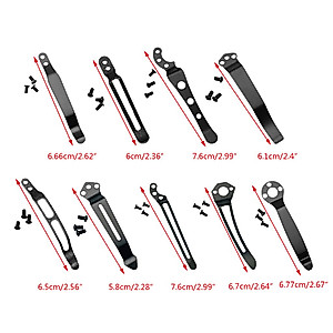 ljhnba Knife Tool DIY Accessories Folding Knife Holder Stainless Steel Back Clip Pocket Holder Knife Clip