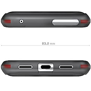 Ghostek COVERT Pixel 7 Pro Case Clear with Ultra Thin Design and Non-Slip Grip Bumper Supports Wireless Charging Shockproof Protective Phone Covers Designed for 2022 Google Pixel 7 Pro (6.7in) (Smoke)