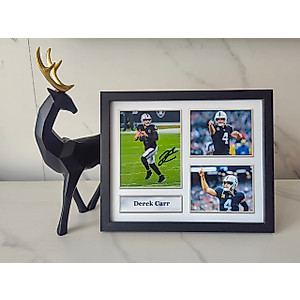 Derek Carr Reprint Signed Photo Picture Poster Framed Display Decorations Fan Gifts Memorabilia Wall Art