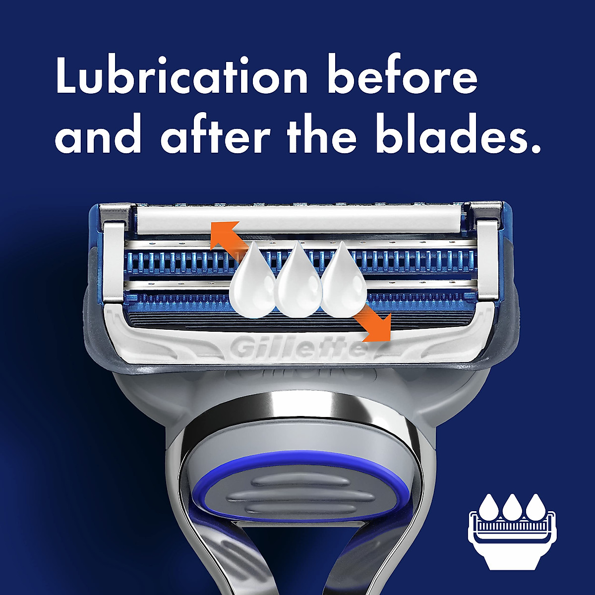 Gillette SkinGuard Mens Razor Blade Refills, 8 Count, Designed for Men with Skin Irritation