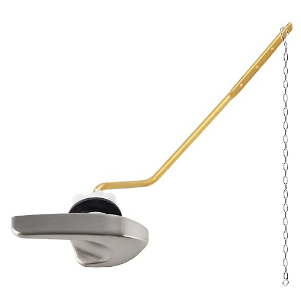 Hygie Rinse Side Mount Toilet Flusher Replacement Kit Toilet Handle Compatible with Kohler K-GP30324-CP/Kohler 87115-CP/TOTO/Mansfield, Universal Toilet Tank Parts, Brushed Nickel