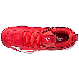 Mizuno Women's Wave Momentum 2 | Women's Indoor Volleyball Shoe | Red/White | US Women's 11.5