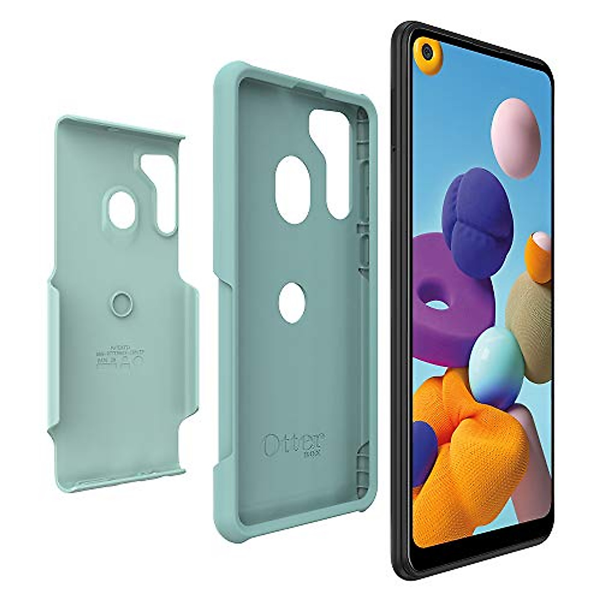 OtterBox COMMUTER SERIES LITE Case for Galaxy A21 Retail Packaging - MINT WAY (SURF SPRAY/AQUIFER)