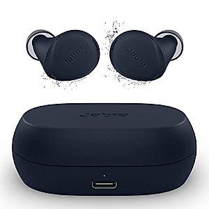 Jabra Elite 7 Active True Wireless— Bluetooth Sports Earbuds Shake Grip for Secure in-Ear Fit — Ultimate Workout Earbuds, Adjustable Active Noise Cancellation, Fast Charging — Navy