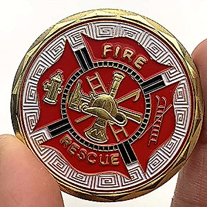 Saint Florian Patron of Firefighter Challenge Coin Gift for Fireman