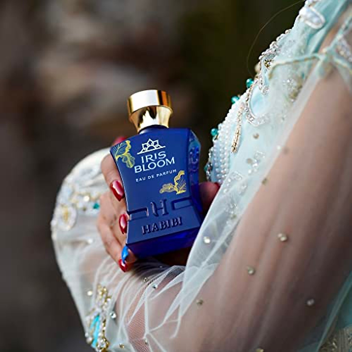 H HABIBI Iris Bloom Find Your Signature Scent with this Luxury EDP - Eau de Parfum Women's Fragrance - Unique & long-lasting Perfumes for Women, Made of Rare Exotic Notes - 2.5 fl oz