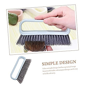 Gogogmee Cleaning Brush Car Washing Hand Broom Home Carpet Cleaner Floral Fixation Base Cleaning Tool Hair Bath Heavy Duty Cleaner Floor Scrubbers Pp Blue