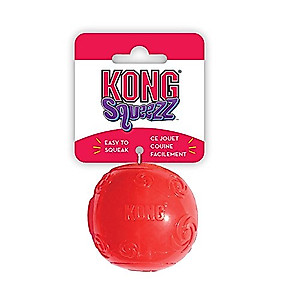 KONG Squeezz Ball Dog Toy, Medium, 2 Pack, Colors Vary