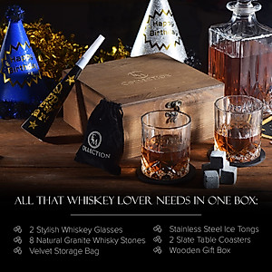EMCOLLECTION Whiskey Glasses for Men