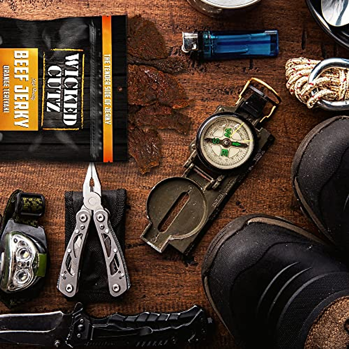 Orange Teriyaki Beef Jerky | Tender, Flavorful, Easy to Chew Premium Craft Jerky with 24g Protein Per Bag, High Protein Snacks, Low Calorie Snacks, Low Carb Snacks, Healthy Snack for Adults (2 Bags)