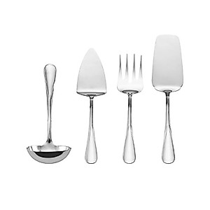 Gourmet Basics by Mikasa Kaylee 8-Piece Stainless Steel Hostess Serving Utensil Set