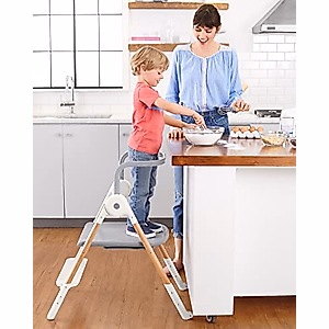 Skip Hop 2 in 1 High Chair, Convertible Sit-to-Step