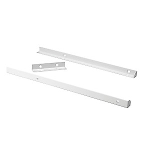 ClosetMaid SuiteSymphony Top Shelf Support Bracket Kit, Add On Accessory, Shelf Hardware Set, for Top Shelf, Satin Nickel