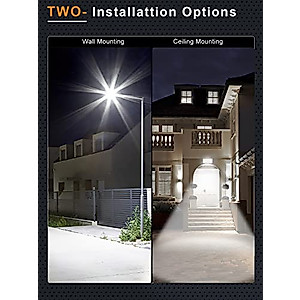 Ankishi 200W LED Flood Lights Outdoor, Waterproof IP67 20000LM Security Floodlights with 2 Adjustable Modules, 6500K Daylight White Outdoor Work Light for Garden, Yard, Stadium, Warehouse, Square