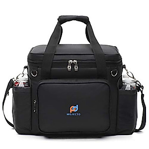 MOJECTO XX-Extra Large Tall Insulated Cooler Lunch Bag (XX-14x12.5x9 In). 1680D Heavy-Duty Polyester, High Density Insulation, Heat-Sealed Liner, Durable Zipper, Multiple Pockets, Metal Buckle.