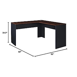 Ameriwood Home The Works L Desk, Cherry