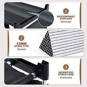 Suzile 24 Large Extra Cube Storage Organizer 6 Tiers Bookshelf Organizer Black Cube Storage Shelf DIY Bookcase Tall Book Shelves for Living Room Study Room Bedroom Office