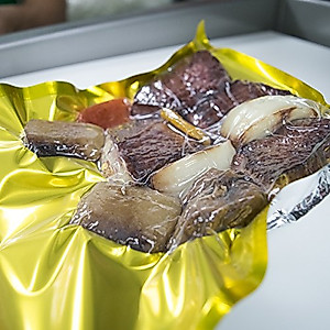 UltraSource Vacuum Chamber Pouches, Gold Foil, 8" x 12" (Pack of 1000)