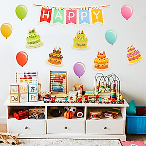 Mr. Pen- Happy Birthday Bulletin Board Set, 20 pcs, Bulletin Board Decorations, Birthday Board Classroom, Birthday Bulletin Board Decorations, Classroom Birthday, Classroom Decorations, Birthday Board