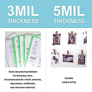 Koala Hot Thermal Laminating Pouches 5 mil 11.5x17.5 Inches Clear Laminating Sheets for Seal 11x17 Inches Photos and Documents 50 Sheets