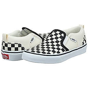 Vans Asher, Women’s Low-Top Sneakers, White (Checkerboard/Black/White), 6.5 US