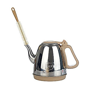 ALINK 5-Pack Bottle Brush Cleaner - Long Bamboo Handle Water Bottle Straw Cleaning Brush for Washing Narrow Neck Beer Wine Decanter, Baby/Sports Bottle, Thermos, Flask