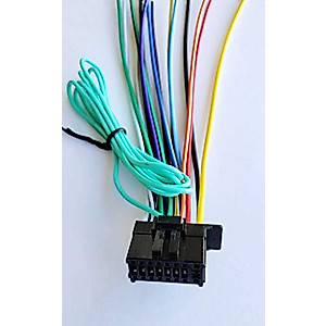 16 Pin Auto Stereo Wiring Harness Plug for Pioneer SPH-DA120 / SPH-DA210 / DEH-S31BT / MVH-1400NEX