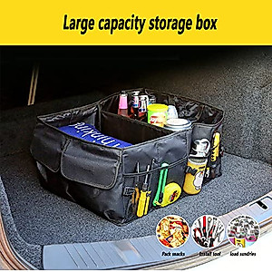 KIFIDAN Multipurpose Car Trunk Organizer - Foldable, Car Trunk Organizer, Car Storage, Suitable for Travel Office Home