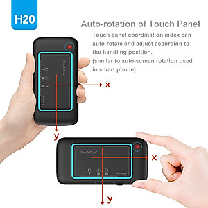 Dupad story H20 Mini Wireless Keyboard with Touchpad, Full Size Touchpad, Handheld IR Remote Keyboard for Android TV Box, Windows PC, HTPC, IPTV, PC, Raspberry Pi