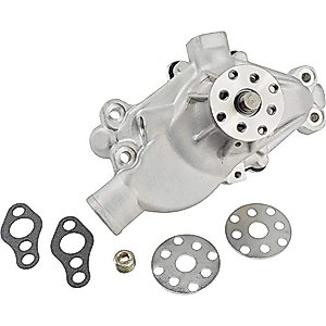 Small Block Chevy Performance Aluminum Water Pump, Short, w/Detailed Instructions