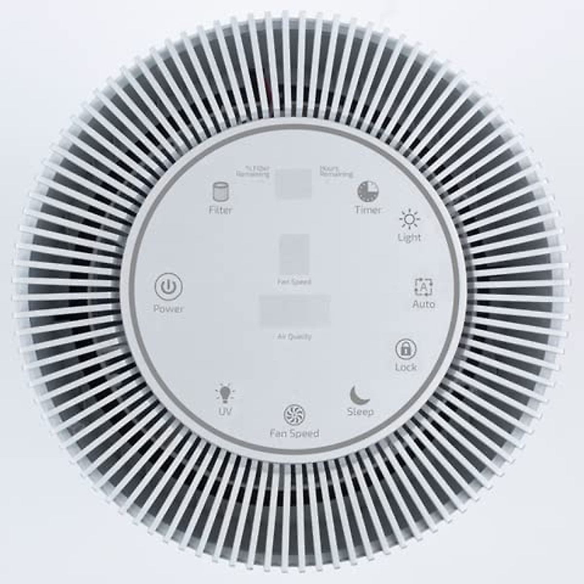 OdorStop HEPA Air Purifier with H13 HEPA Filter, UV Light, Active Carbon, Multi-Speed, Sleep Mode and Timer (Bright White)
