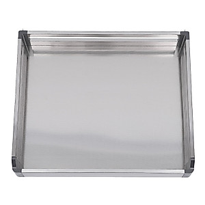 BANLICALI Blind Corner Cabinet Pull Out, Modern 2 Layers Stainless Steel Blind Corner Cabinet Organizer with Inner/Outer Basket, Corner Cabinet Organizer Pull Out Shelf for Kitchen Silver