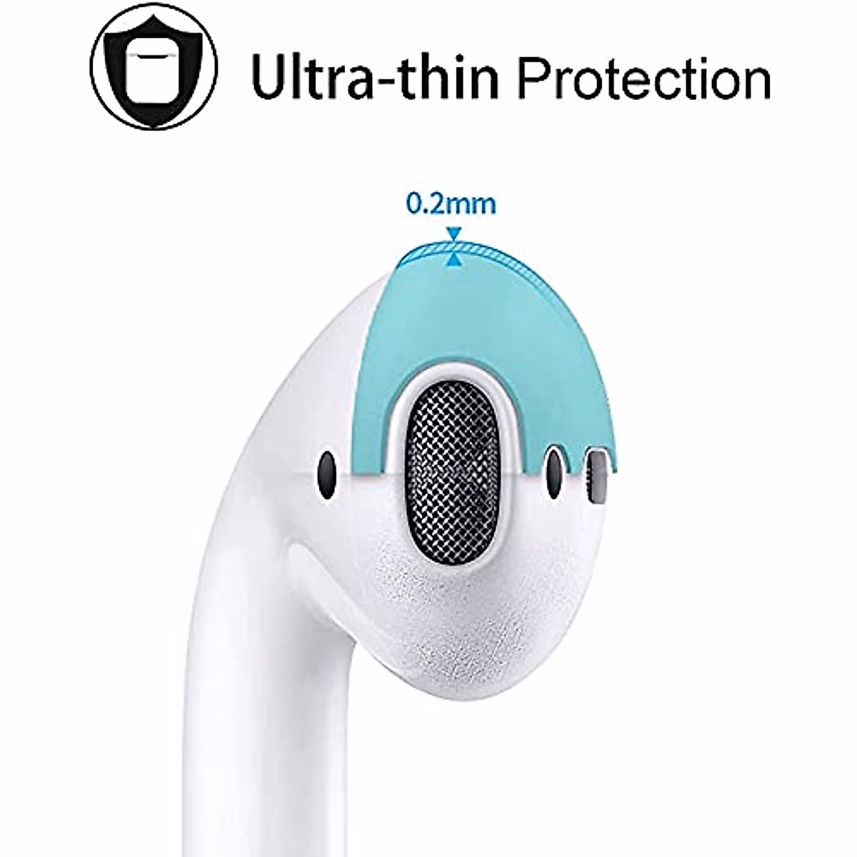 [7 Pairs] Loirtlluy 2021 Upgraded Airpods 2 & 1 Ear Tips Cover, Liquid Silicone Airpods Earbuds Covers [Fit in The Charging Case], Anti-Slip Protective Accessories Compatible with Airpods 2 & 1