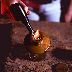 Bourbon Haze Cocktail Smoker Kit with Torch - Old Fashioned Smoker Kit, Bourbon Smoker Kit, Whiskey Smoker Kit (No Butane)