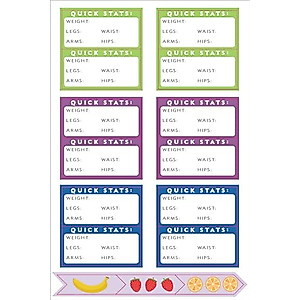 Essentials Health & Fitness Planner Stickers (Set of 325 Stickers)