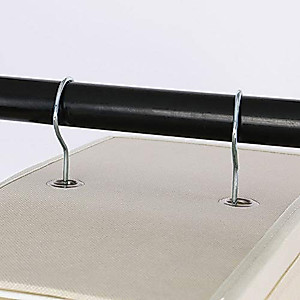 Dearjana Hanging Purse Handbag Storage Organiser Homewares Nonwoven 10 Pockets Purse Bag Organizer for Closet (Beige)