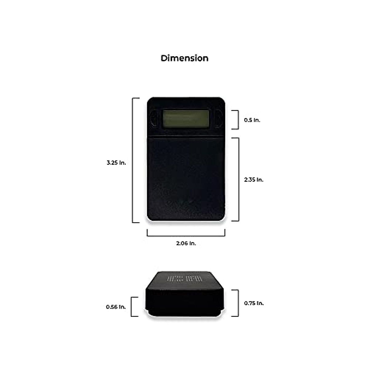 CR Scale Digital Pocket Scale - 1pc Premium Food Scale 100g by 0.01g Digital Grams Scale Weight Scale Kitchen Scale Black Gram Scale Portable Scale Digital Food Scale (JDS-P100) (Battery Included)