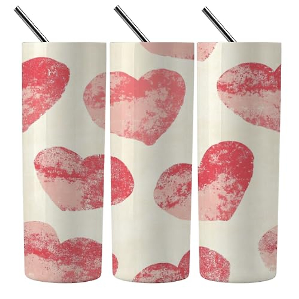 Medpol love kisses valentines insulated tumblers coffee cup Gift，love kisses valentines Drinking Glasses-Tea Cup-Coffee Mug tumbler with lid and straw 20 oz insulated tumbler cups