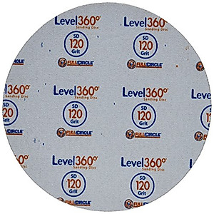Full Circle International Inc. SD120-5 8-3/4- Level360 Sanding Disc 120 Grit for use with Radius360 sanding Tool or Drywall Power Sanding Tools, 5 Count