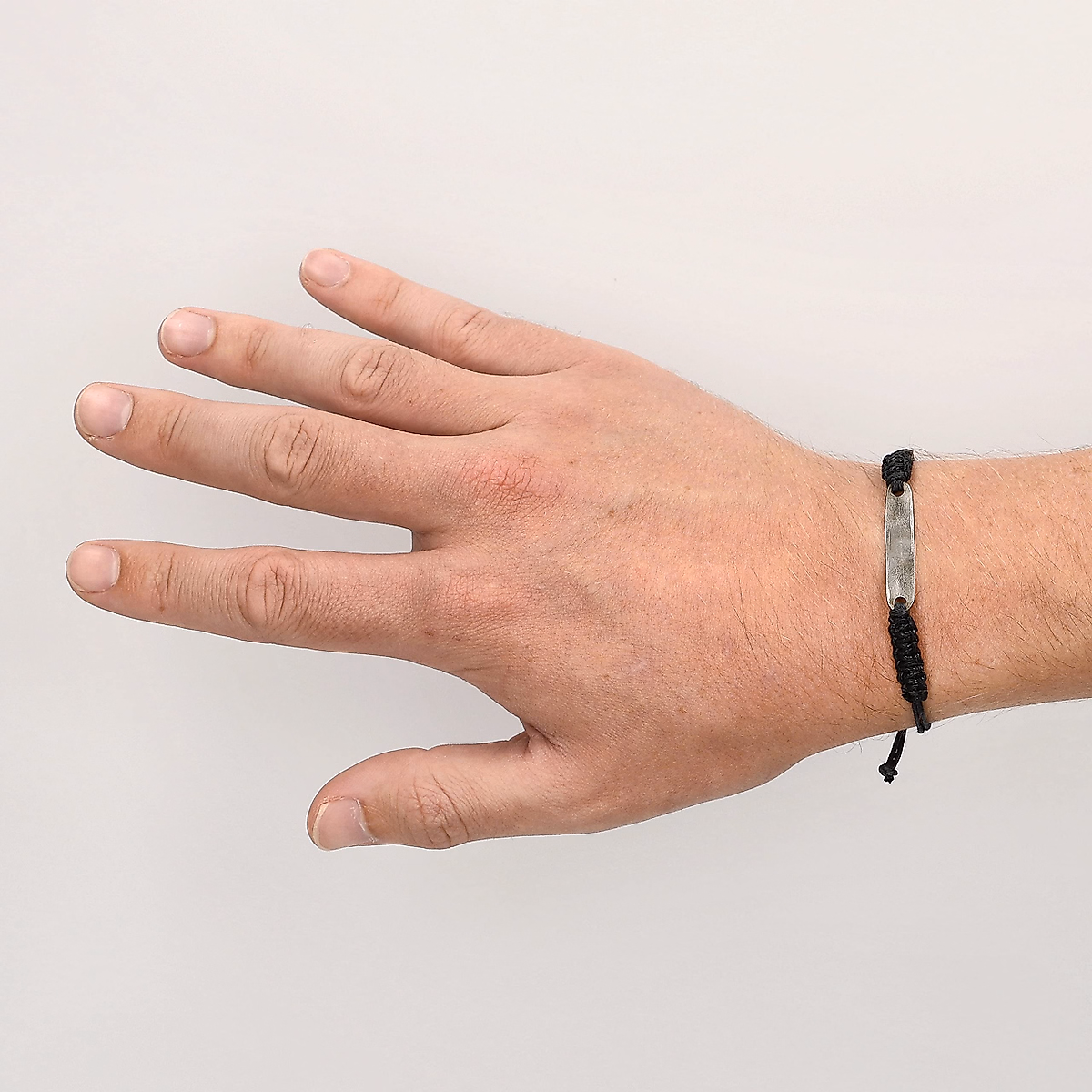 JIM GREEN Freedom Bracelet-Collected Snares are Reworked into a Handmade Symbol of Hope Forming our Handcrafted Bangle Cuff with Authentic Craftsmanship in every Wristband (Black, Adjustable)