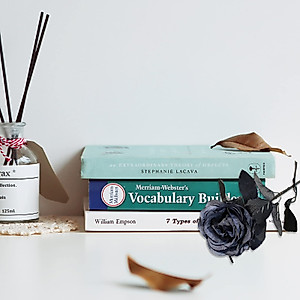 G4S3 Fake Roses, Single Stem Premium Velvet Touch Artificial Rose, Home/Garden/Wedding Bouquet Bride Bouquet Flower Bouquet for Wedding Home Party Decoration Event (Black)