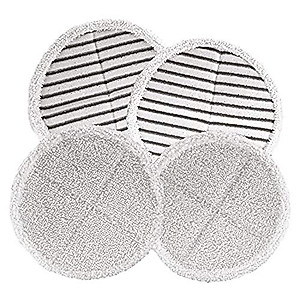 Bissell 2124 Spinwave Mop Pad Kit Replacement Pads, White