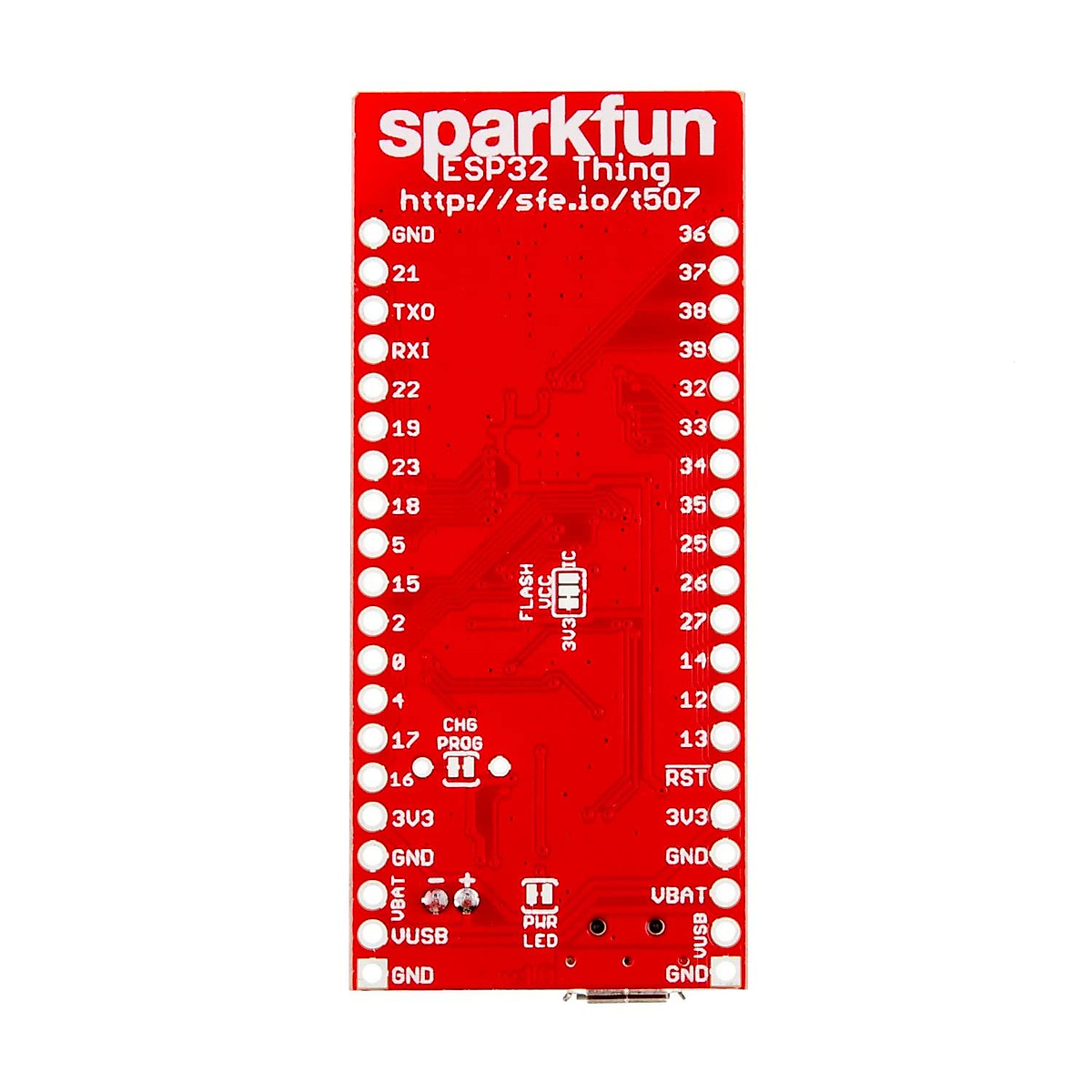 SparkFun ESP32 Thing Developement Board WiFi & microcontroller Compatible with Bluetooth for IoT & prototyping Projects w/Integrated LiPo Battery Charger 4MB Flash Memory 3 to 3.6V Operating Range