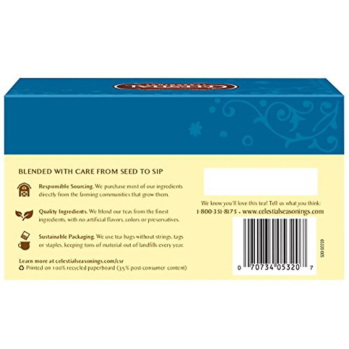 Celestial Seasonings Herbal Tea, Mint Magic,Caffeine Free, 20 tea bags (Pack of 6)