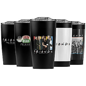 Logovision Friends It'S All About Friends Stainless Steel Tumbler 20 oz Coffee Travel Mug/Cup, Vacuum Insulated & Double Wall with Leakproof Sliding Lid | Great for Hot Drinks and Cold Beverages
