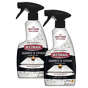 Weiman Quartz Countertop Cleaner and Polish (2 Pack) Clean and Shine Your Quartz Countertops Islands and Stone Surfaces with Ultra Violet Protection