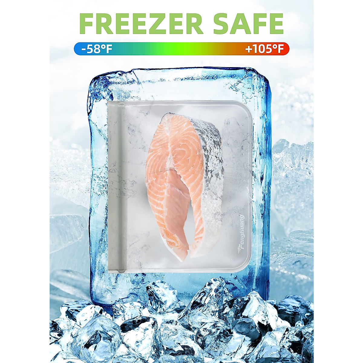 24 Reusable Food Storage Bags, Freezer Bags with Pack BPA FREE (8 Reusable Gallon Bags+8 Leakproof Reusable Sandwich Bags+8 Food Grade Snack Bags) EXTRA THICK Reusbale Lunch Bag for Salad Fruit