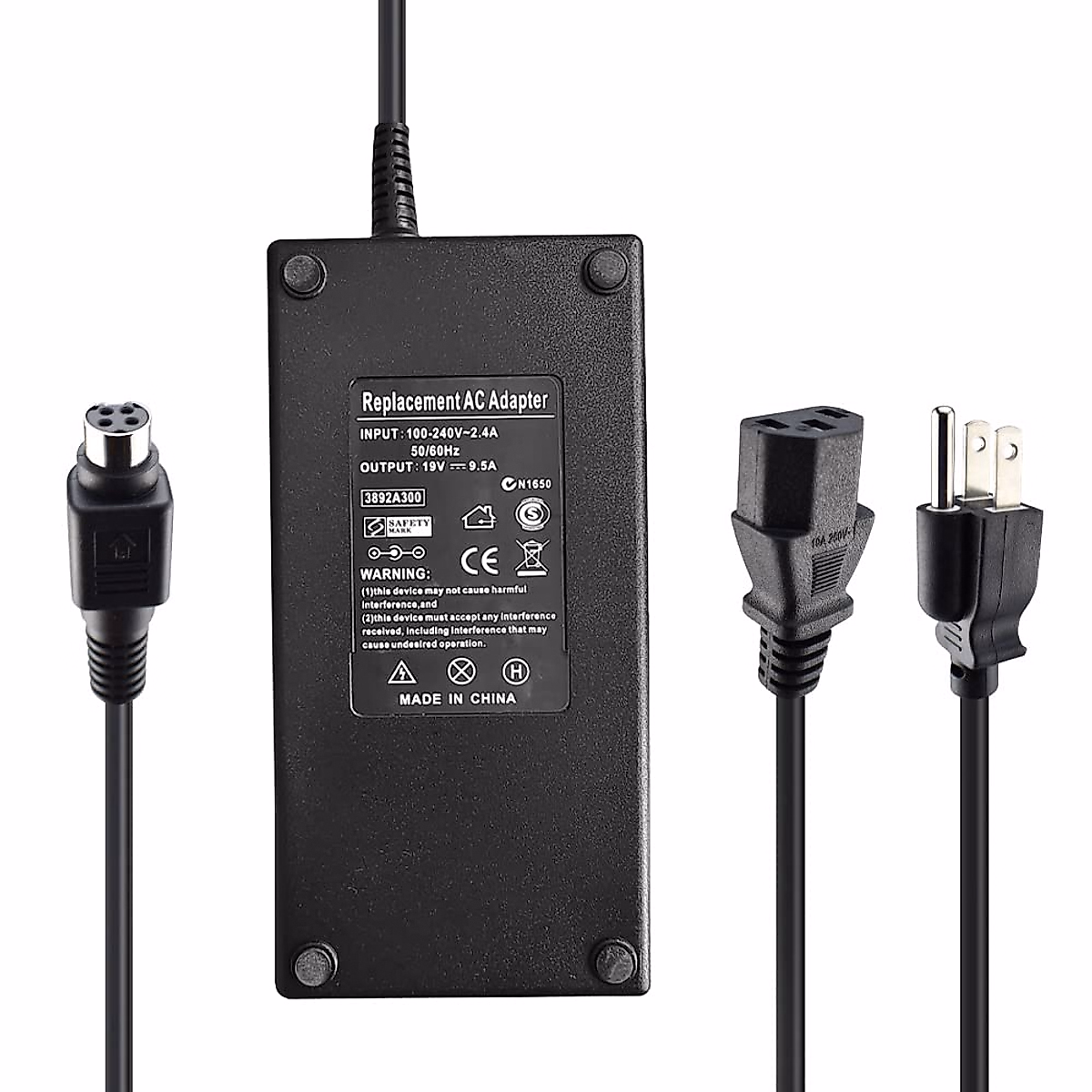 Abakoo 19V 9.5A 180W AC Adapter Charger PA3546E-1AC3 Compatible with Toshiba Qosmio X500 X505 X70 X70-A X75 X75-A X770 X775 X870 X875